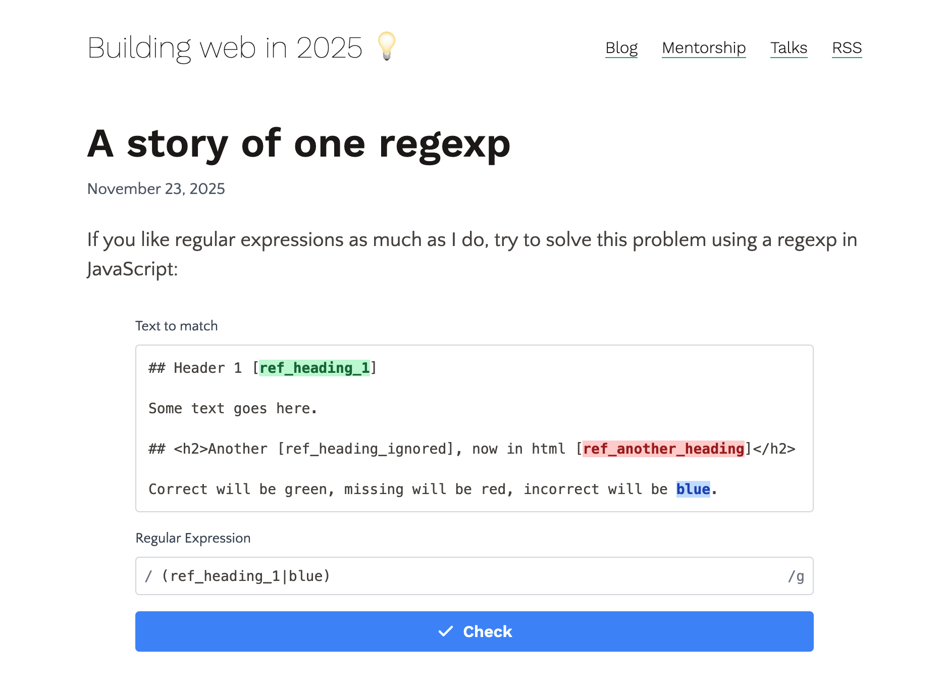 A story of one regexp | kalabro.tech by Kate Marshalkina
